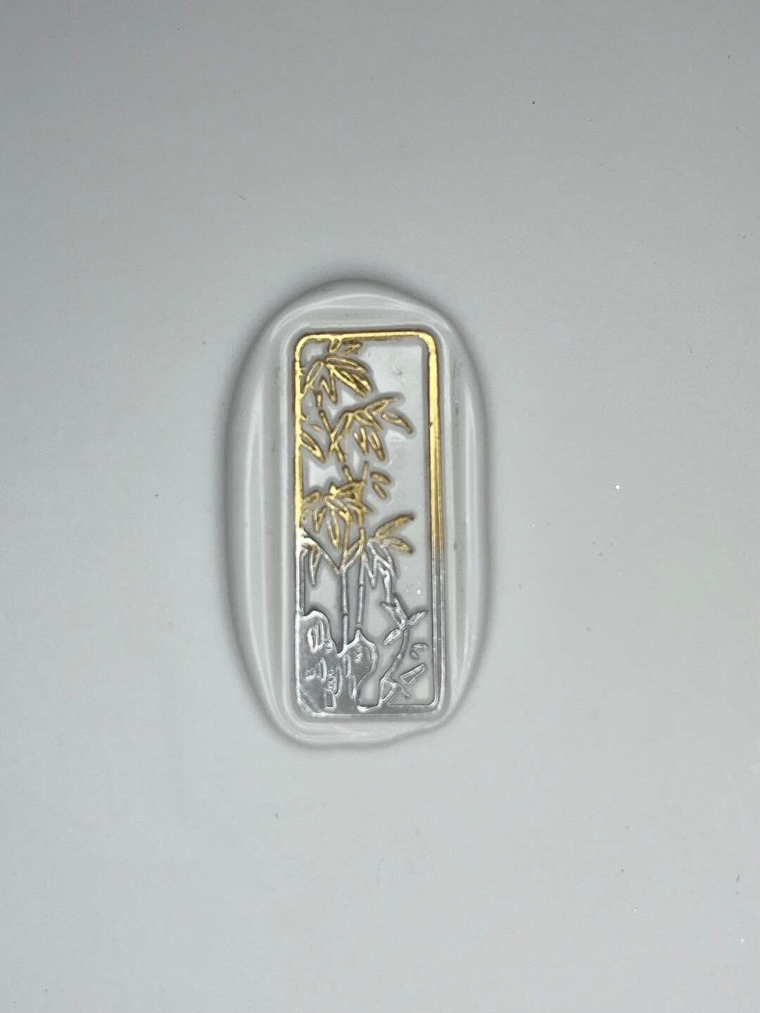 Bamboo, Rectangle Wax Seal Stickers for Baby Shower, Engagement ...