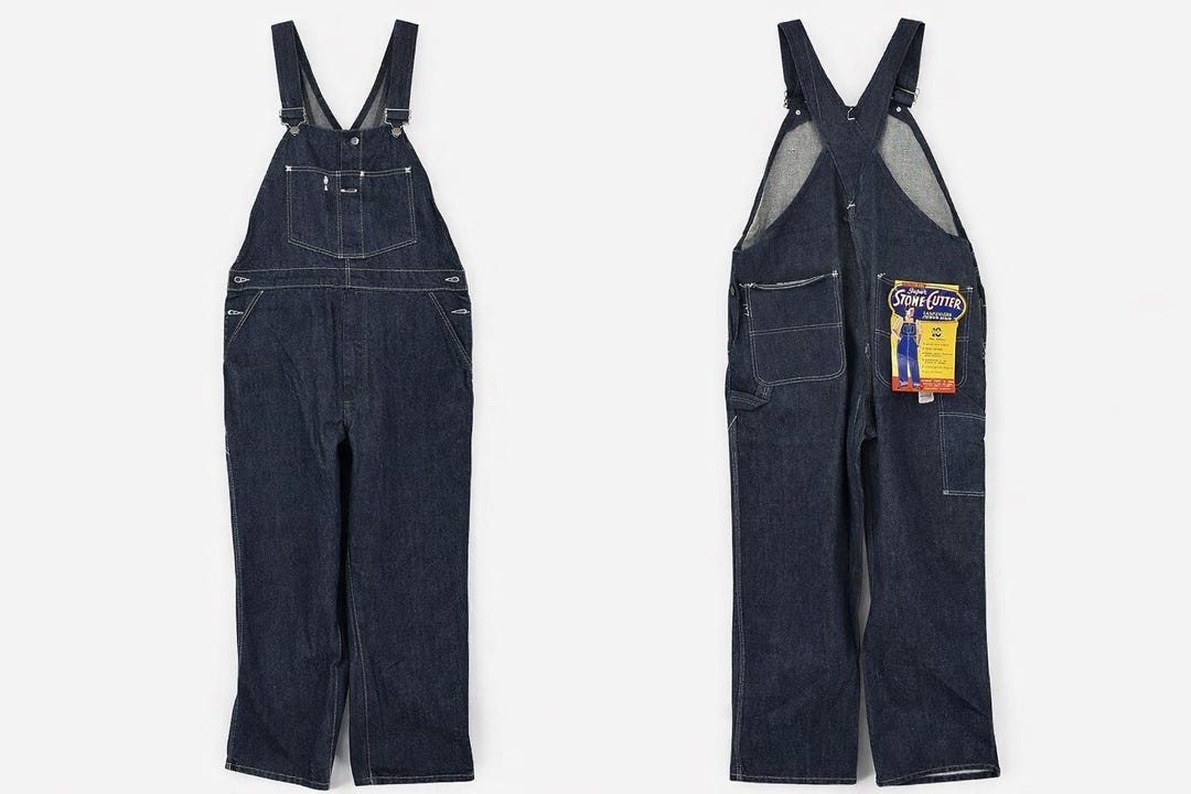 40s Deadstock Stone Cutter Overalls, Universal Sanforized Denim (42x34 ...