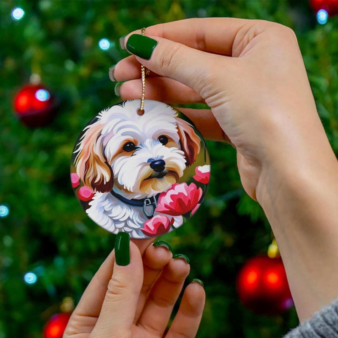 Maltipoo Christmas Ornament, Maltipoo Ornament, Maltipoo Custom ...