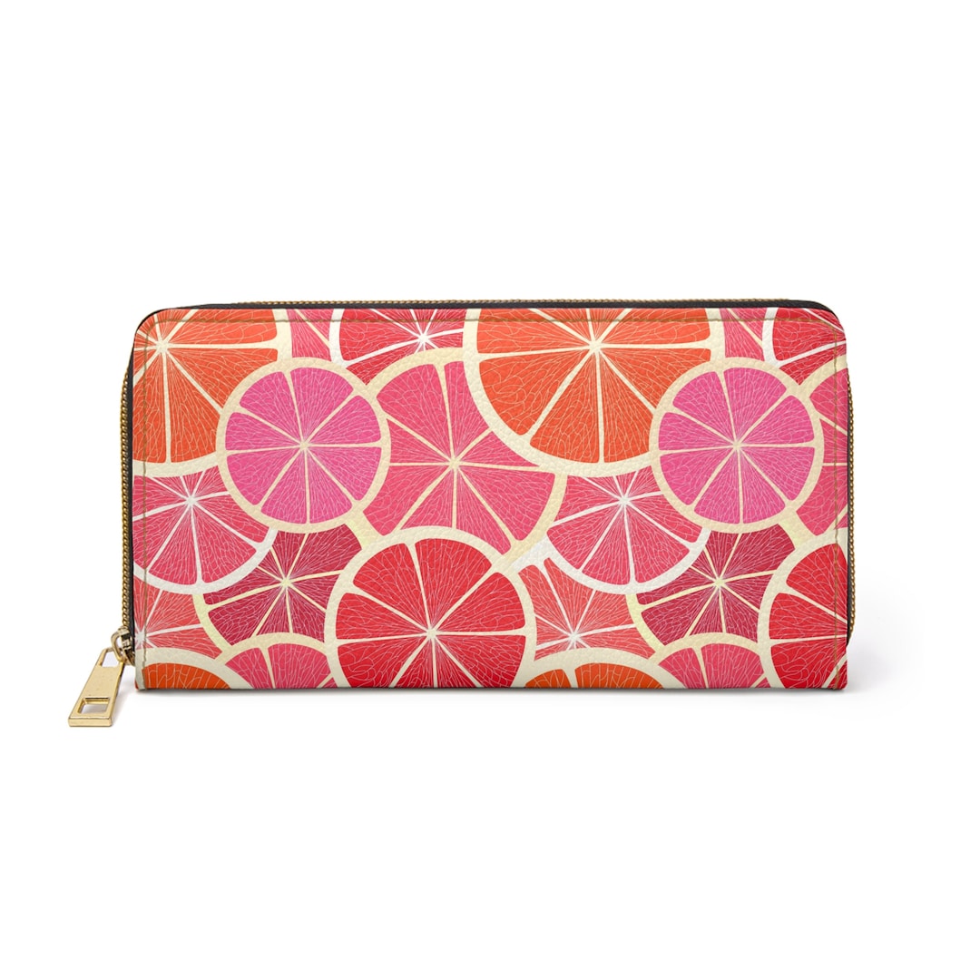 Orange Slices Wallet, Nature Wallet, Women Wallet, Citrus Fruit Gift ...
