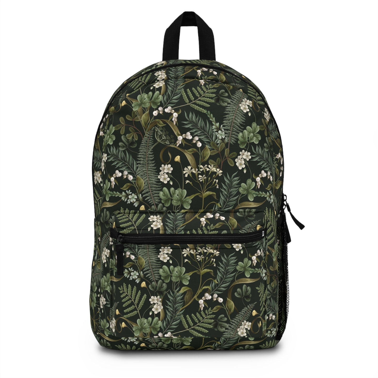 Ferns and Floral Backpack, Rainforest Bag, Woodland Floral Backpack ...