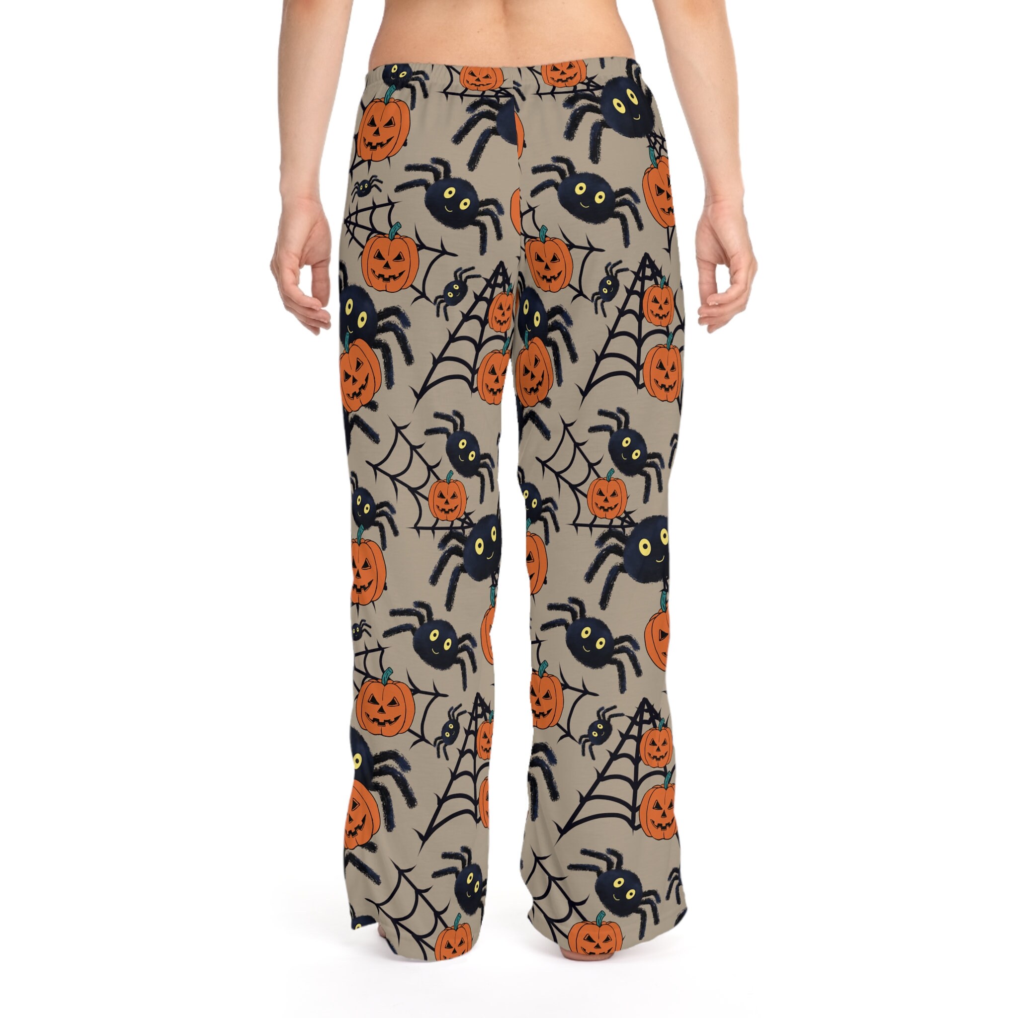 Spooky Spiders Pajama Pants Spider Web and Pumpkin All Over - Etsy