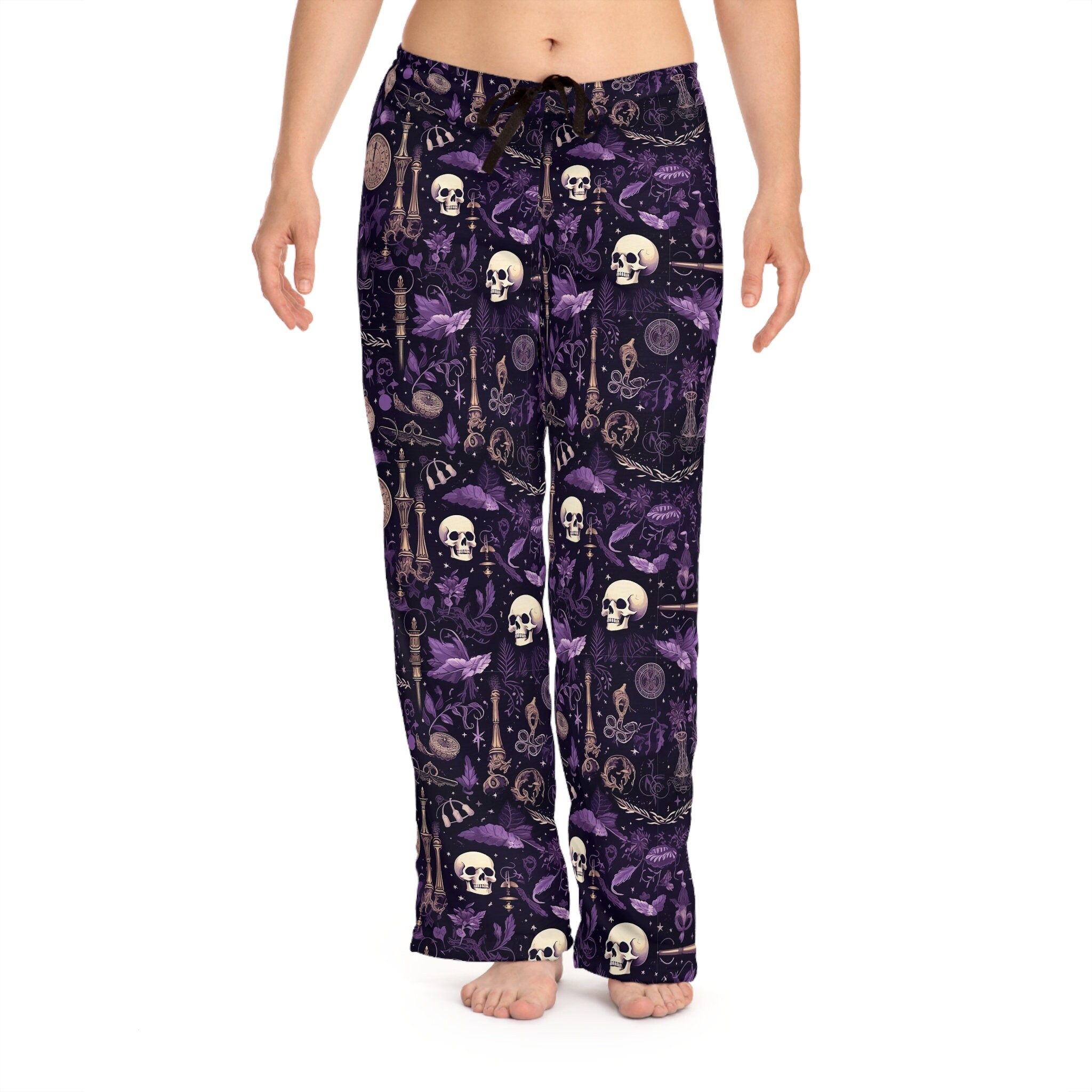 Gothic Pajama Pants Dark Academia Gothcore Clothing Skull - Etsy