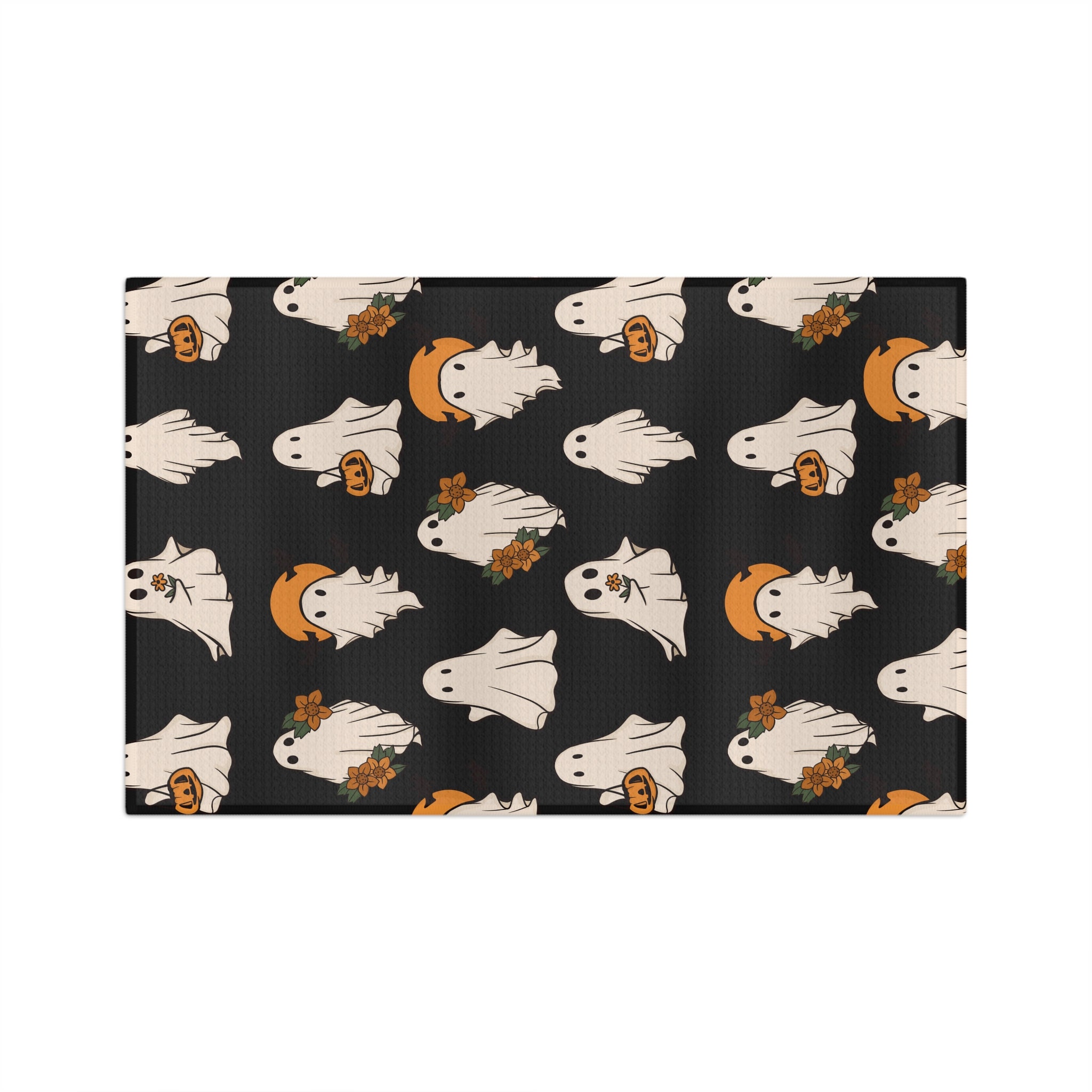 Ghost Print Soft Tea Towel, Cute Ghost Print, Ghost Print Kitchen Towel ...