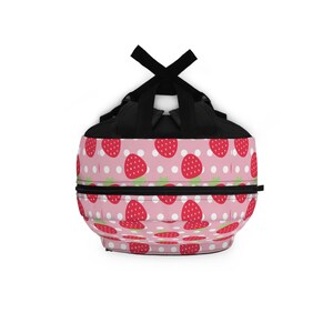 Strawberry Shortcake Backpack, Pink With White Polka Dot Travel ...
