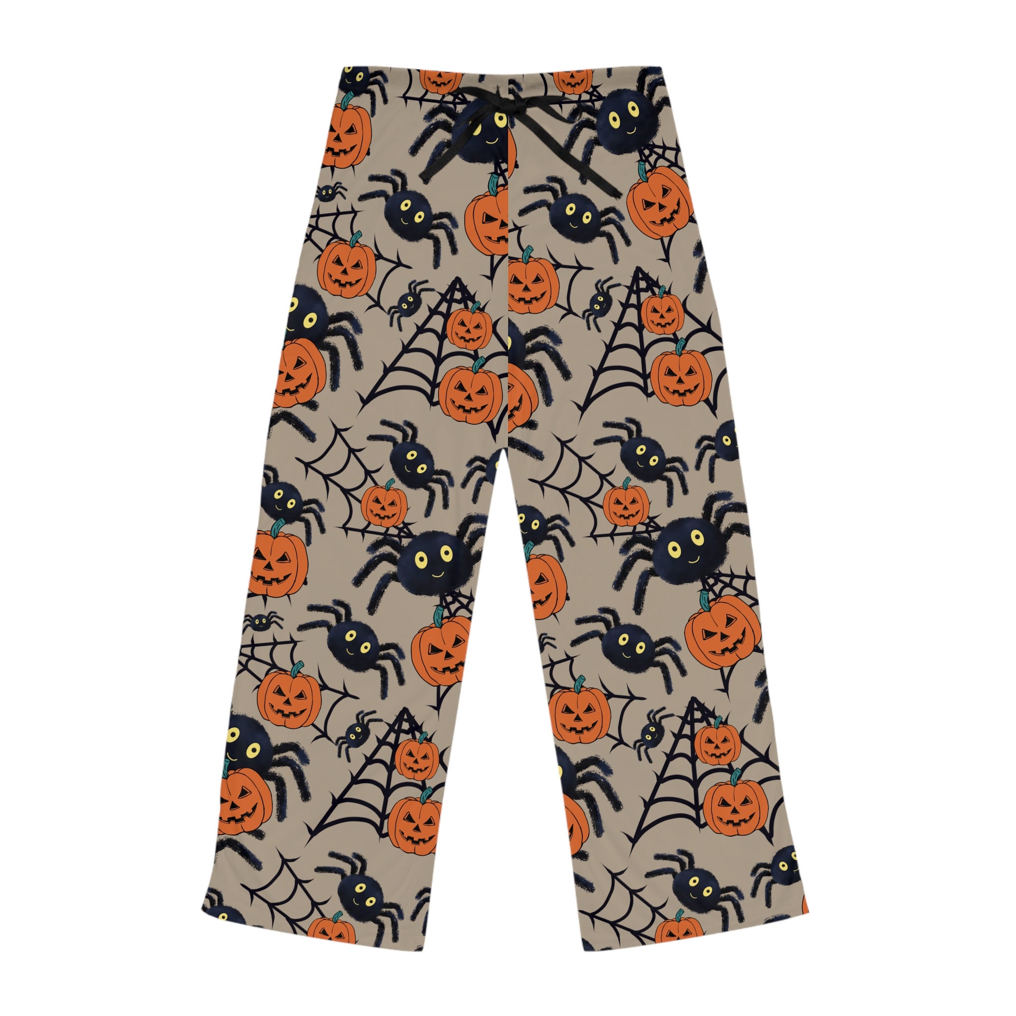 Spooky Spiders Pajama Pants Spider Web and Pumpkin All Over - Etsy