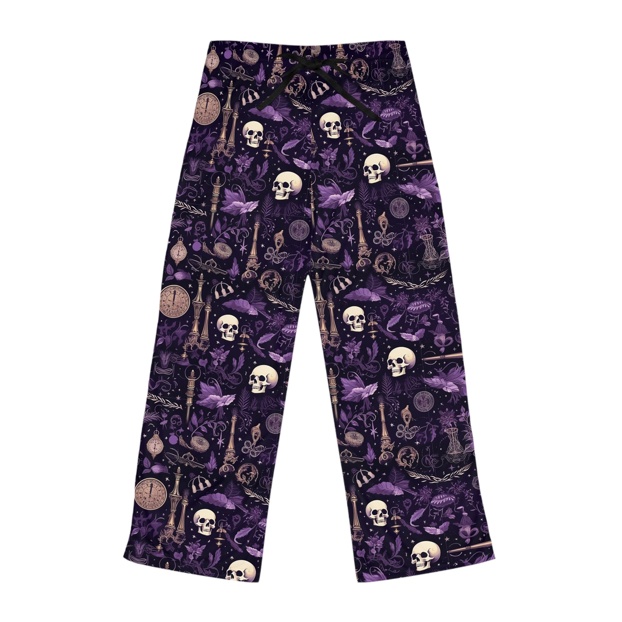 Gothic Pajama Pants Dark Academia Gothcore Clothing Skull - Etsy