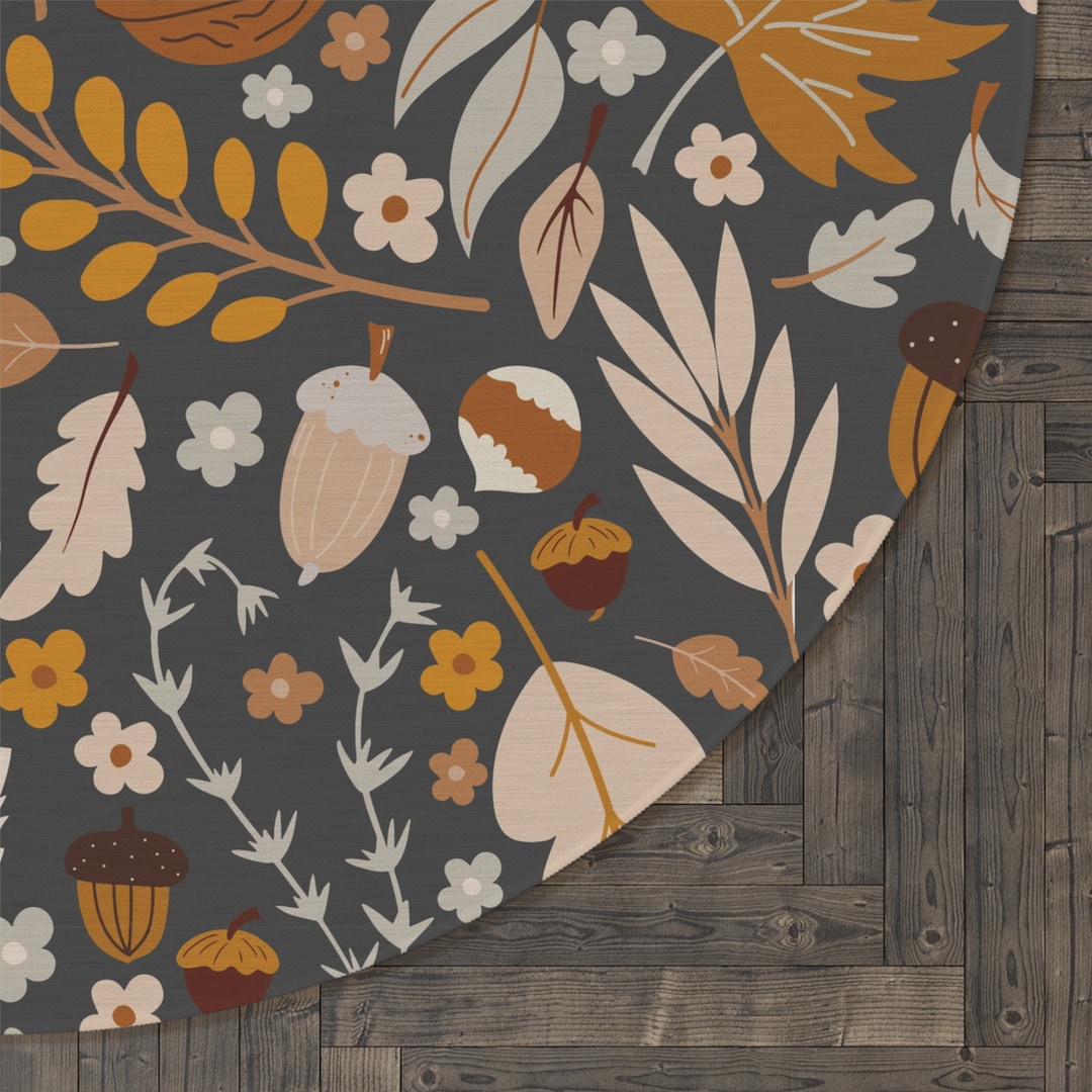 Aesthetic Round Rug Rustic Farmhouse Boho Decor Fall Home - Etsy