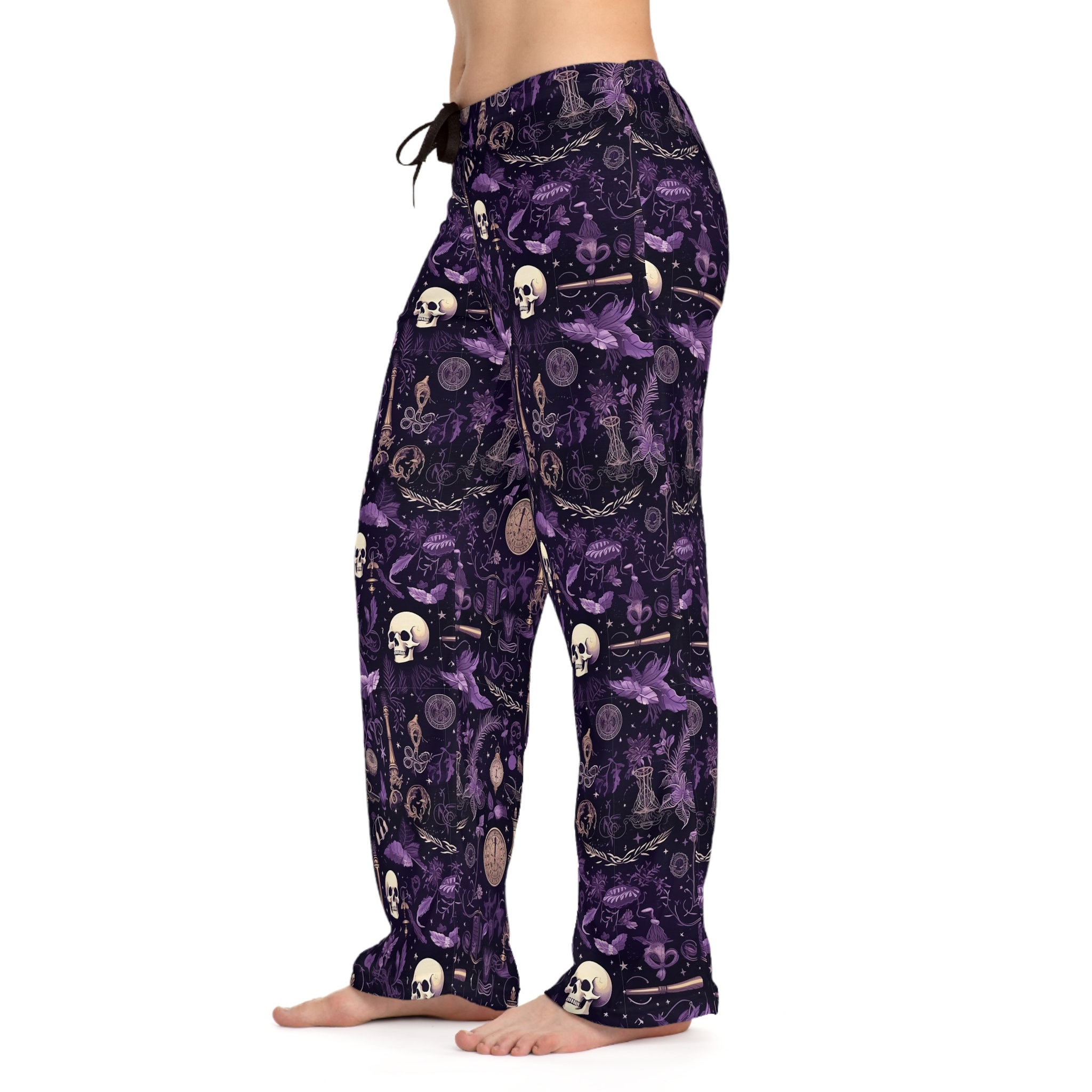 Gothic Pajama Pants Dark Academia Gothcore Clothing Skull - Etsy