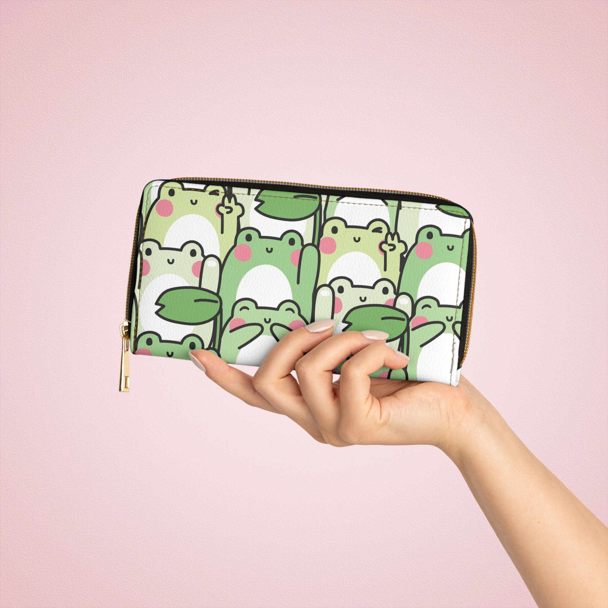 Cute womens wallet, kawaii frog wallet, boho wallet, aesthetic wallet ...