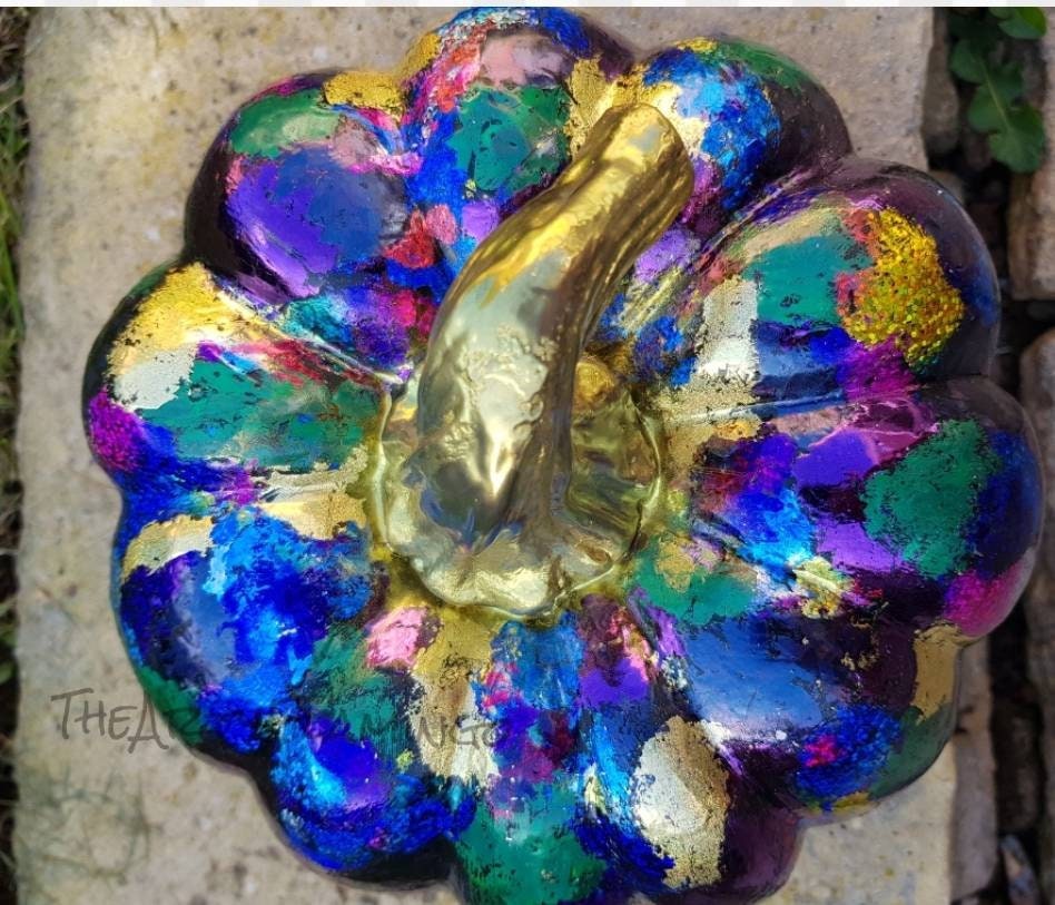 Colour Burst Ceramic Pumpkin - Etsy
