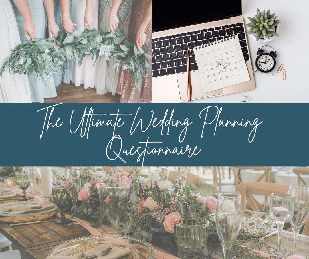 WEDDING PLANNING Questionnaire Bundle, DIY Bride - Etsy