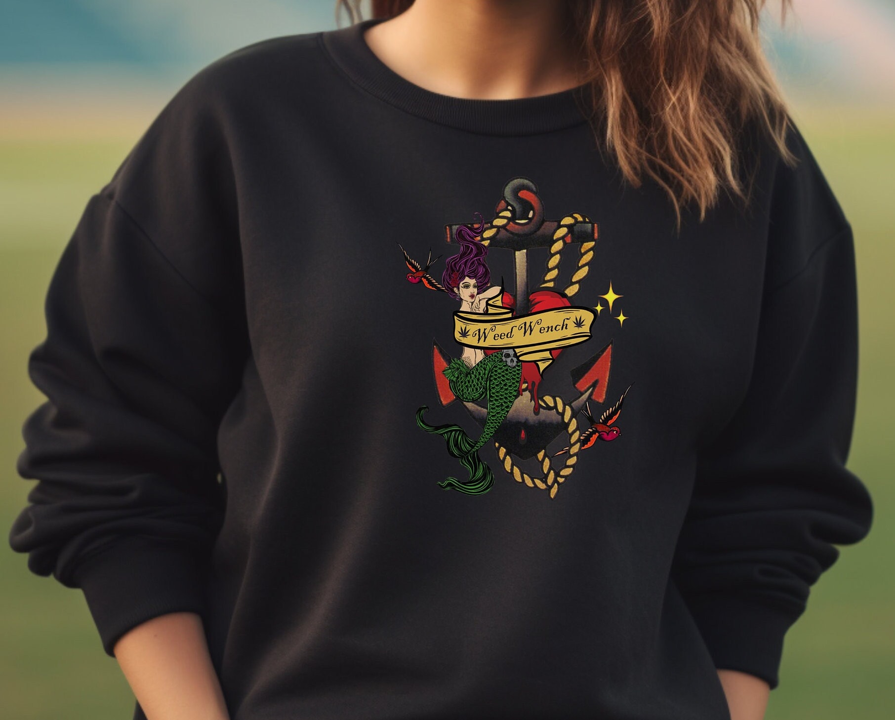 Coconut Girl Clothes Coconut Girl Sweatshirt Weed Sweatshirt Stoner ...