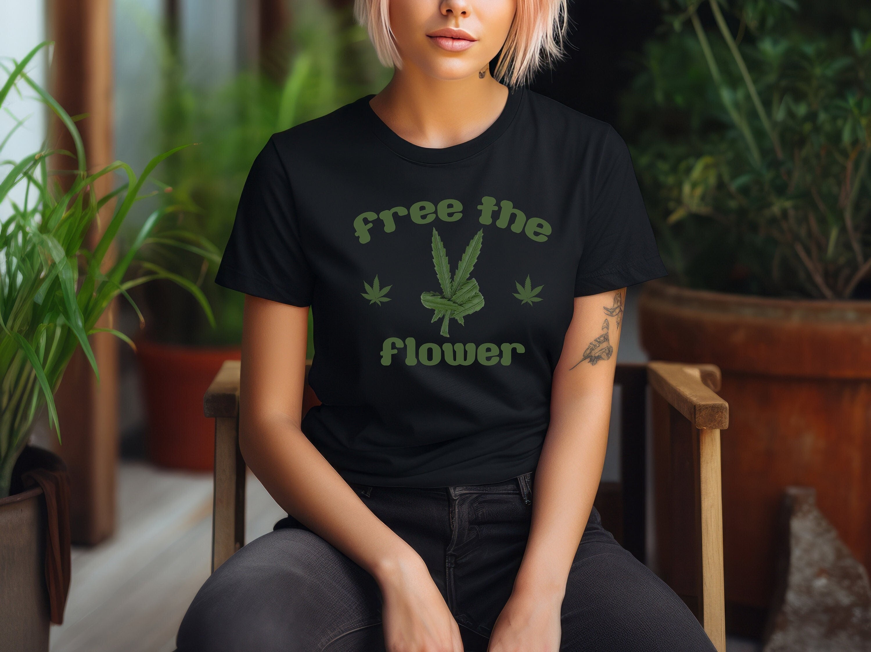 Marijuana Clothing Weed Shirts Stoner Girl Clothing Cottage - Etsy