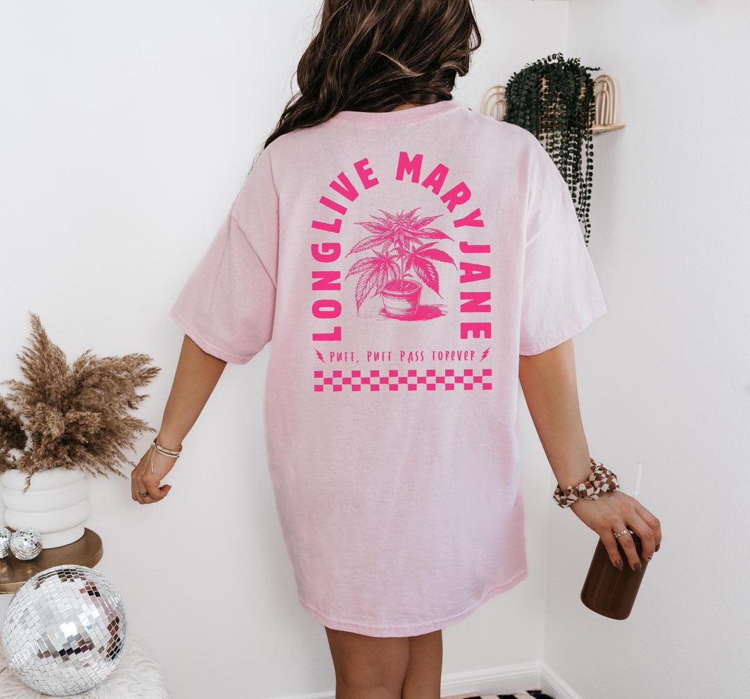 Pink Stoner Stoner Girl Stoner Gifts Smoking Shirt Festival Outfit Gift ...