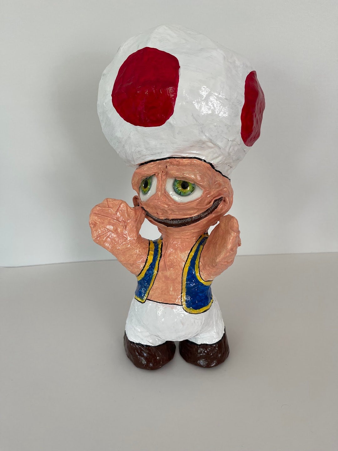 Toad Toad Mario Paper Mache Toad Glow in the Dark - Etsy Canada