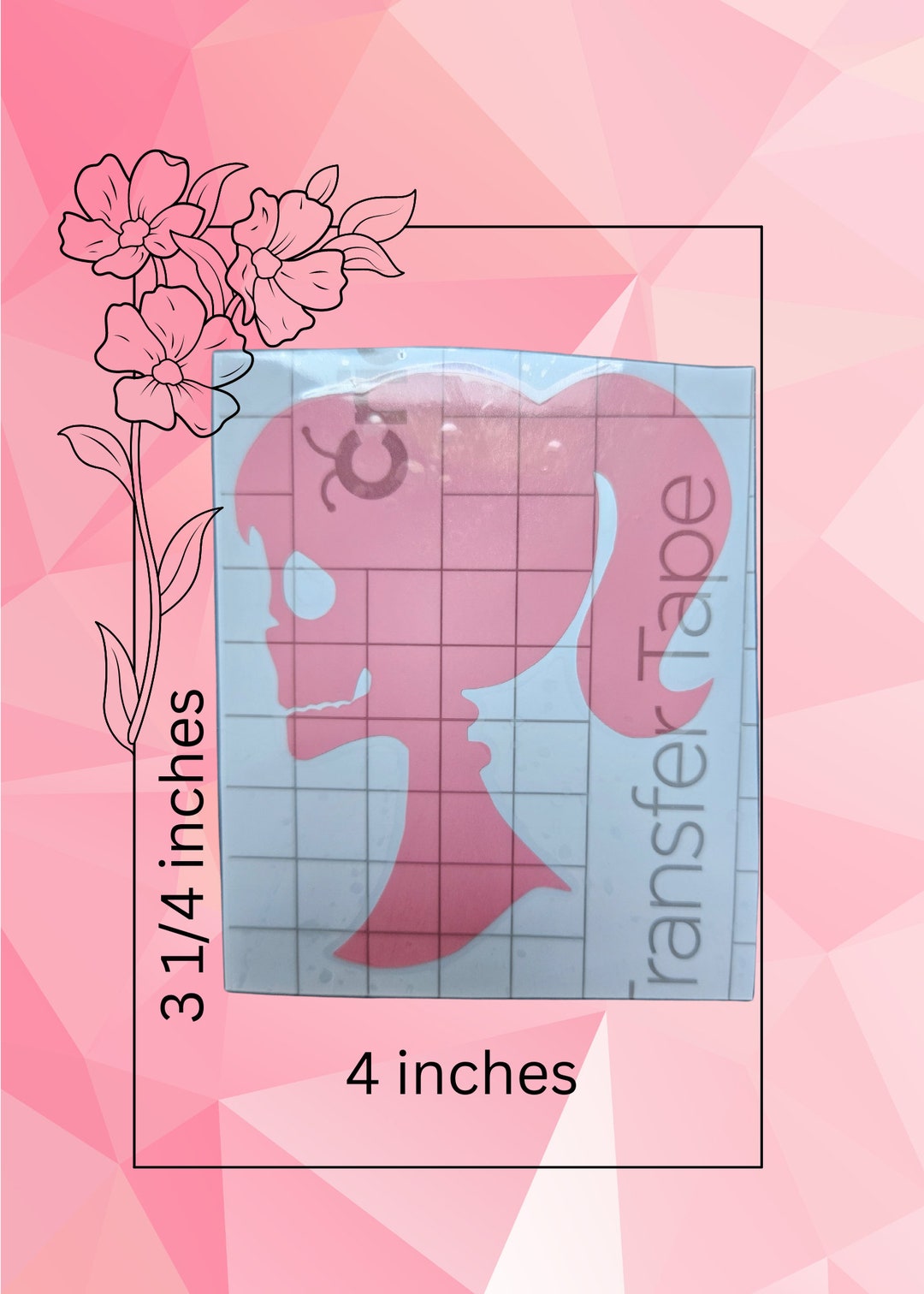 Barbie Skull Pink Vinyl Sticker Decal 3 1/4 X 4 Inches - Etsy