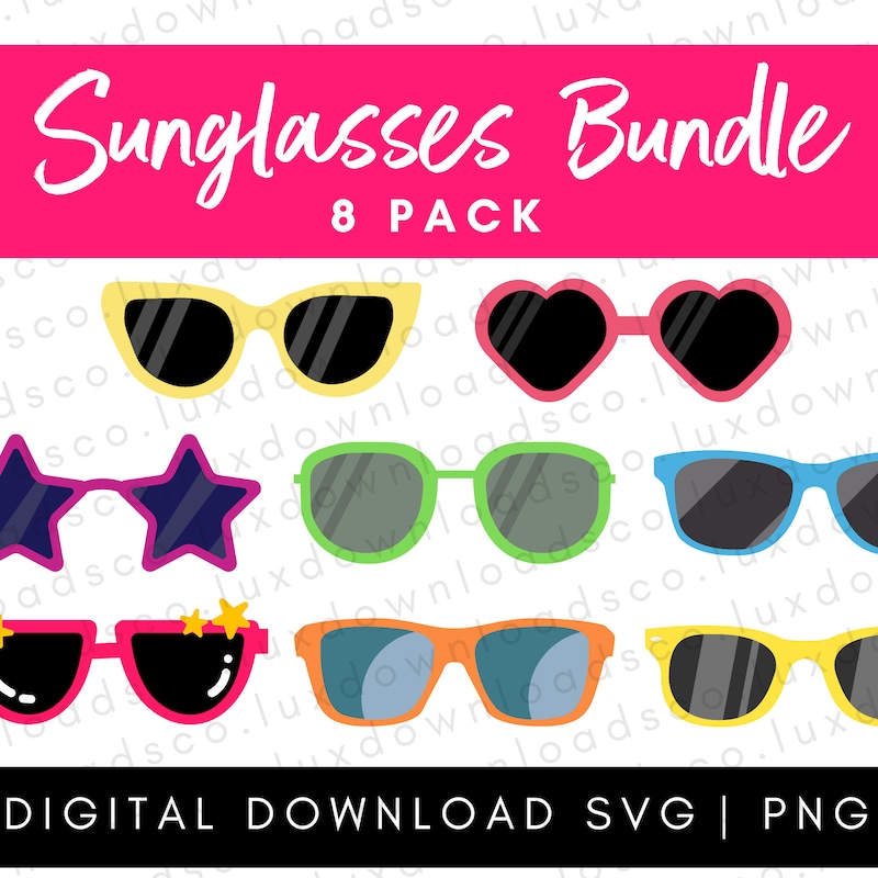 Sunglasses Svg - Etsy
