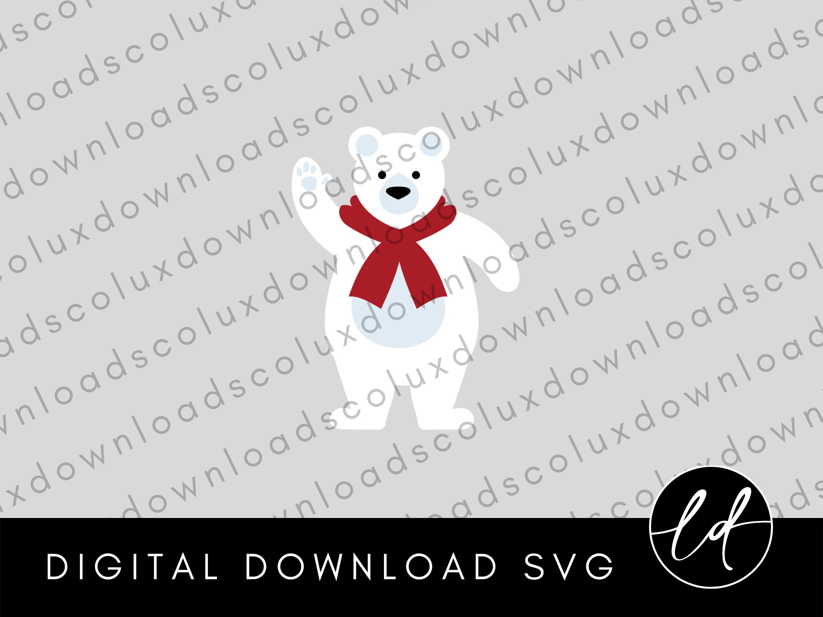 Christmas SVG Christmas Polar Bear Svg, Christmas Sweater Svg, Holiday ...