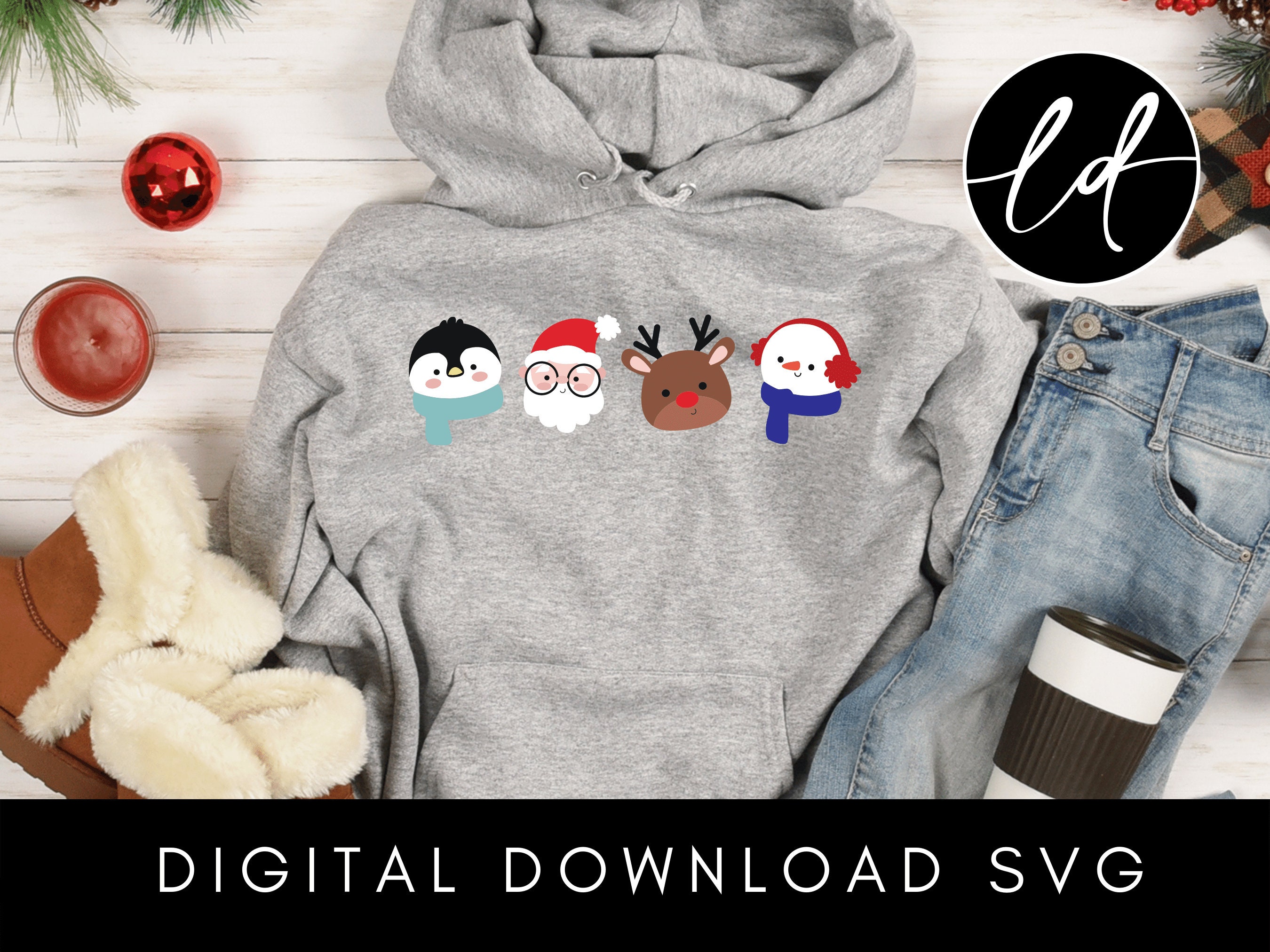 Christmas SVG Bundle Holiday Svg Bundle, Christmas Cartoon Svg, Kids ...