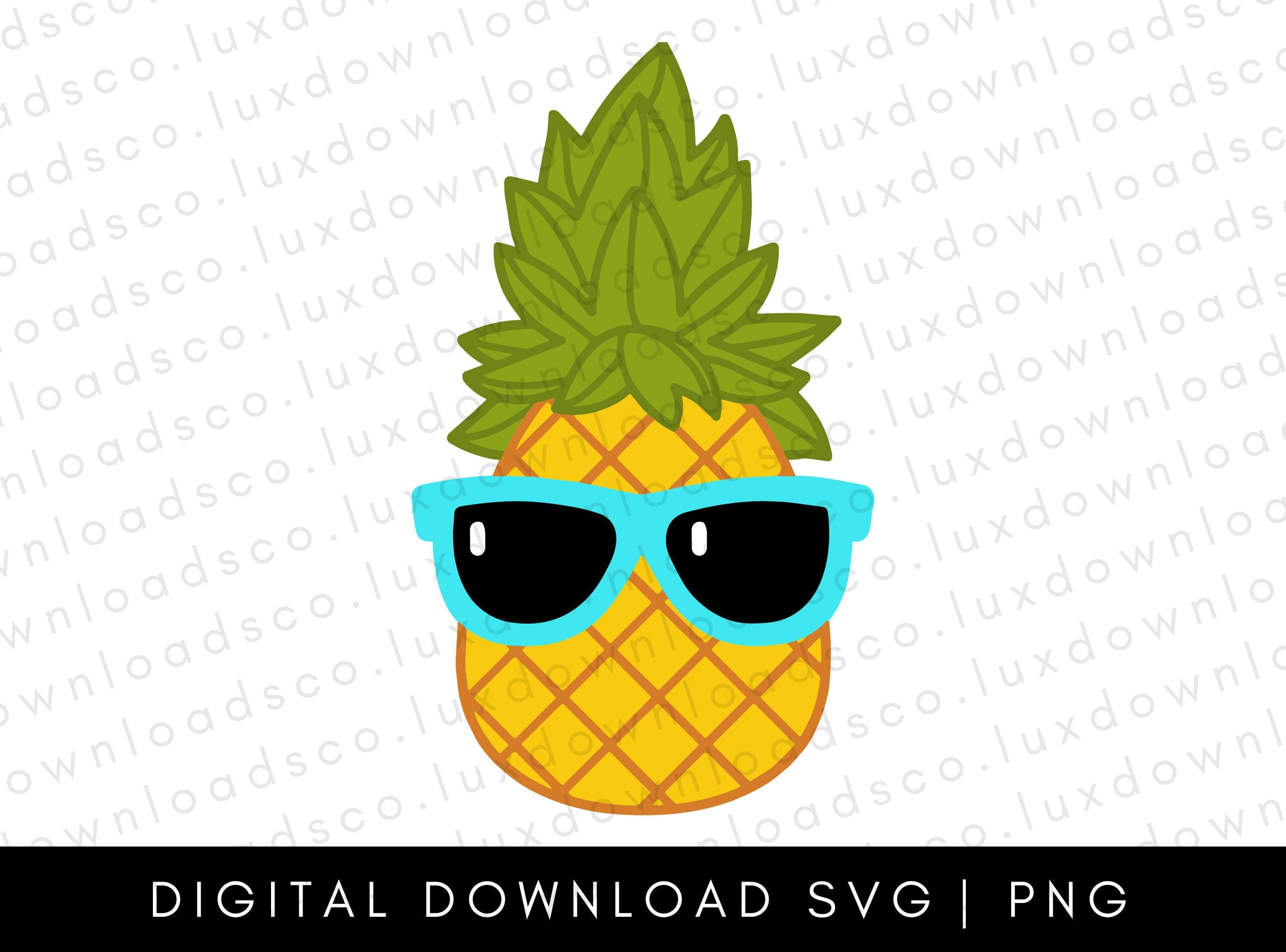 Cute Pineapple SVG, Pineapple Clipart, Retro Summer, Clip Art File ...
