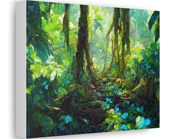 Rainforest Canvas - Etsy
