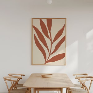 Neutral Wall Art Boho Printable Wall Art Plants Posters for Apartment ...