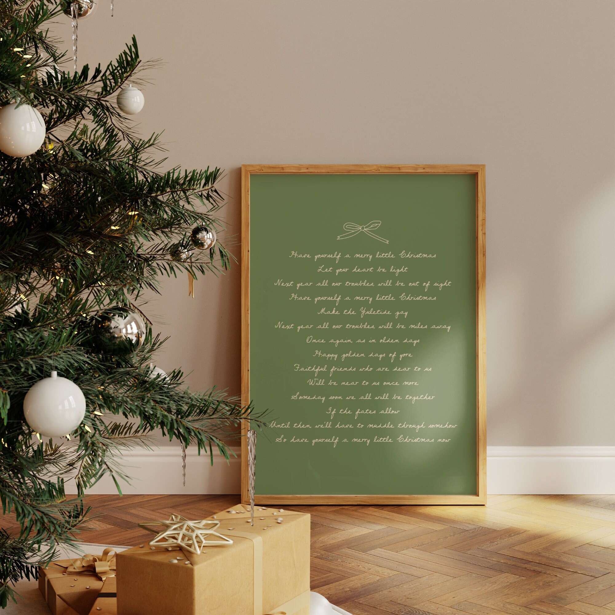Christmas Song Lyrics Holiday Printable Wall Art Have Yourself - Etsy ...