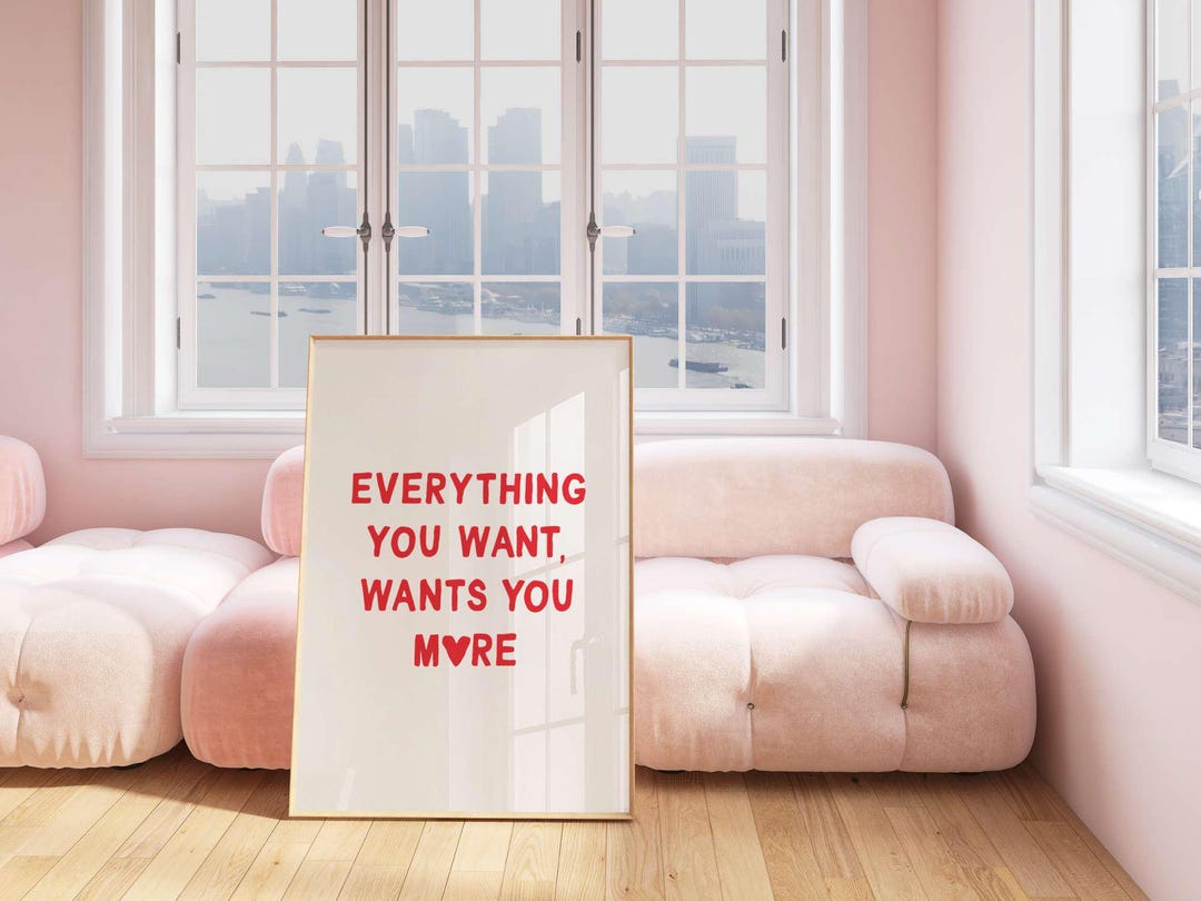 Manifestation Wall Art: Inspirational Quote Poster, Apartment Decor ...