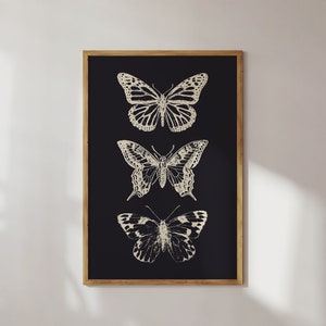 Cottage Core Butterfly Poster for Dorm Printable Wall Art Aesthetic ...