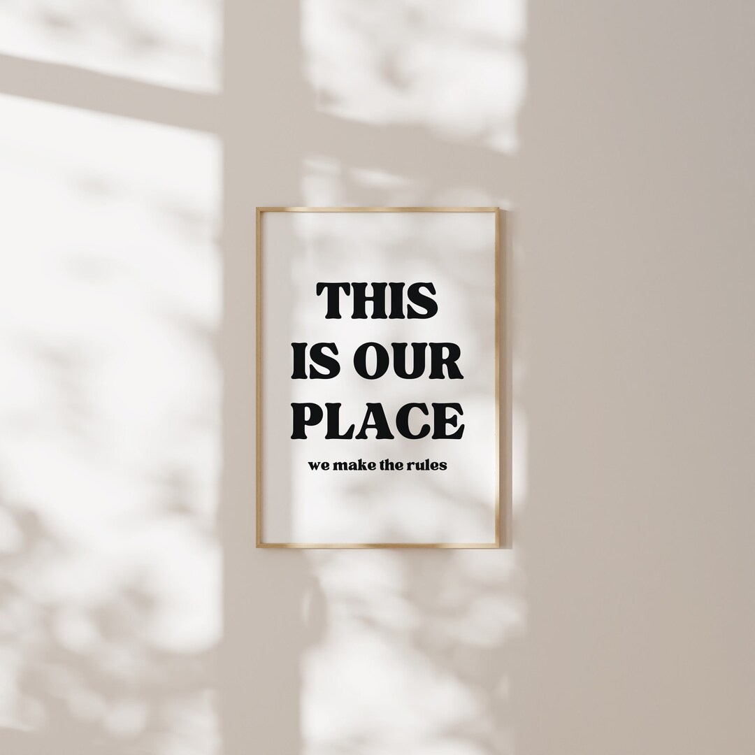 This is Our Place Printable Wall Art for Apartment First Apartment Gift ...