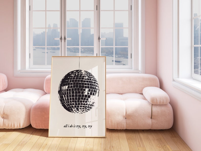 Mirrorball Inspired Printable Wall Art Folklore Bedroom Poster Swiftie ...