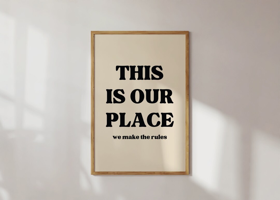 This is Our Place Printable Wall Art for Apartment Swiftie Gift Idea ...