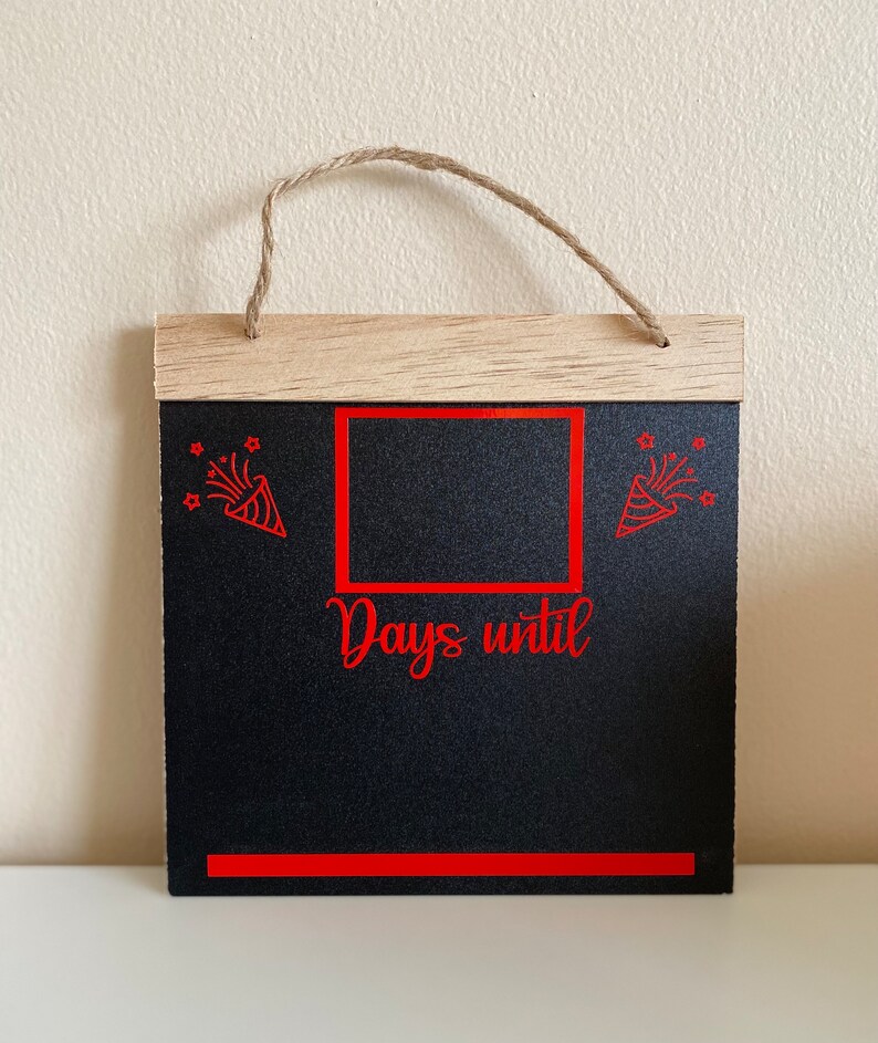 Chalkboard Count Down. Days Until Count Down Chalkboard Custom - Etsy
