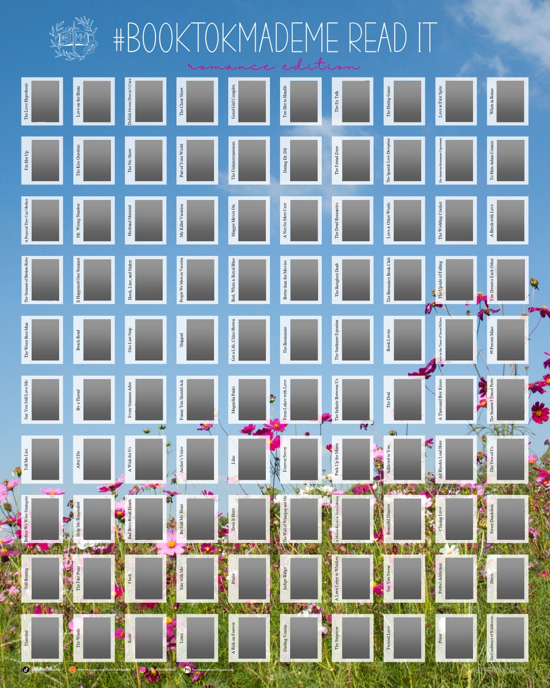 Booktok Poster - #booktokmademe Read It Romance Edition Scratch-off ...