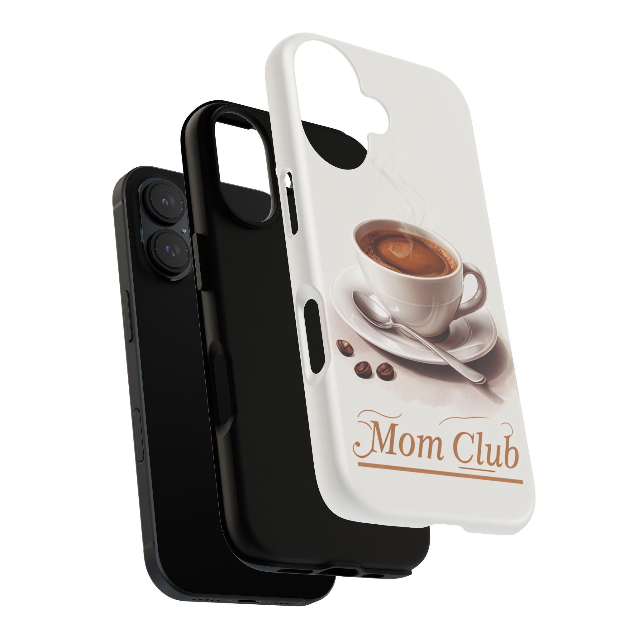 Mom Club Phone Case | Cozy Coffee Lovers Gift | Cute Mom Accessory ...
