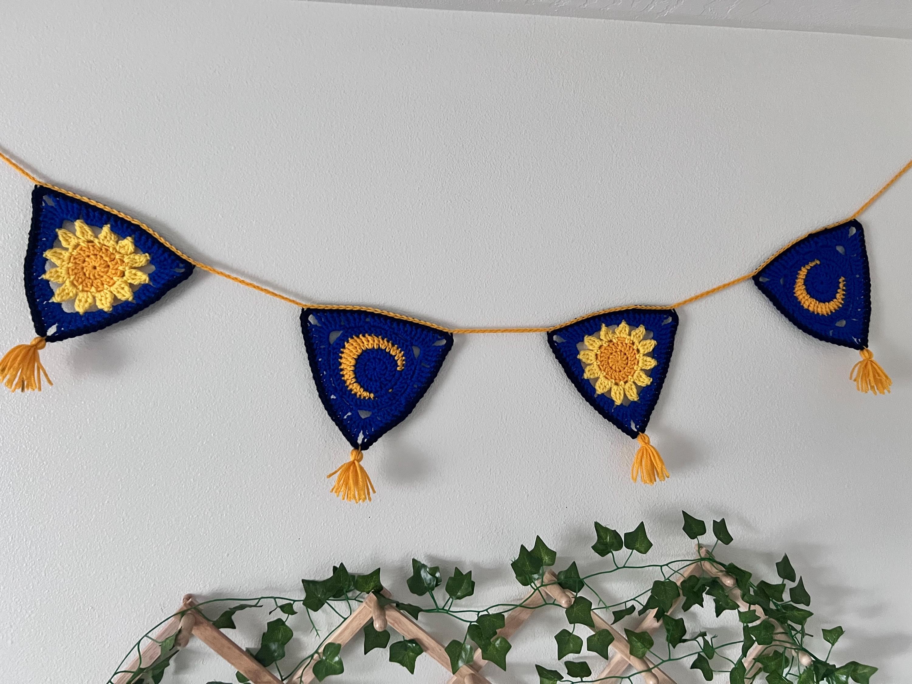 Pattern PDF Crochet Sun & Moon Bunting - Etsy