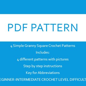PDF PATTERN Granny Square Crochet Bundle - Etsy