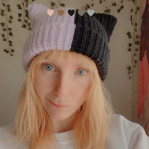 PDF PATTERN Crochet Cat Ear Beanie - Etsy