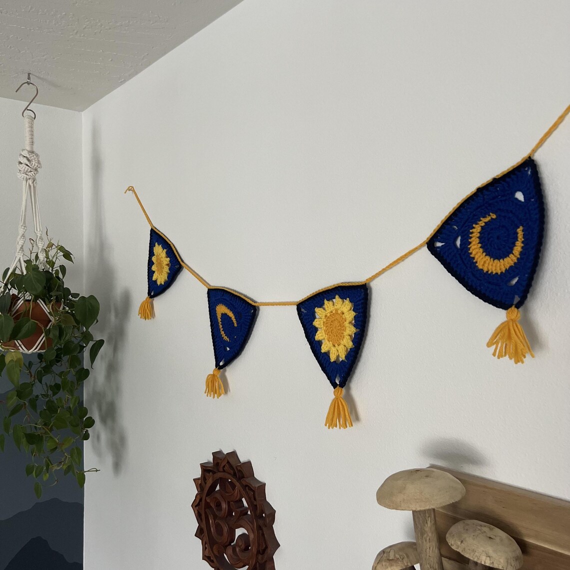 Pattern PDF Crochet Sun & Moon Bunting - Etsy