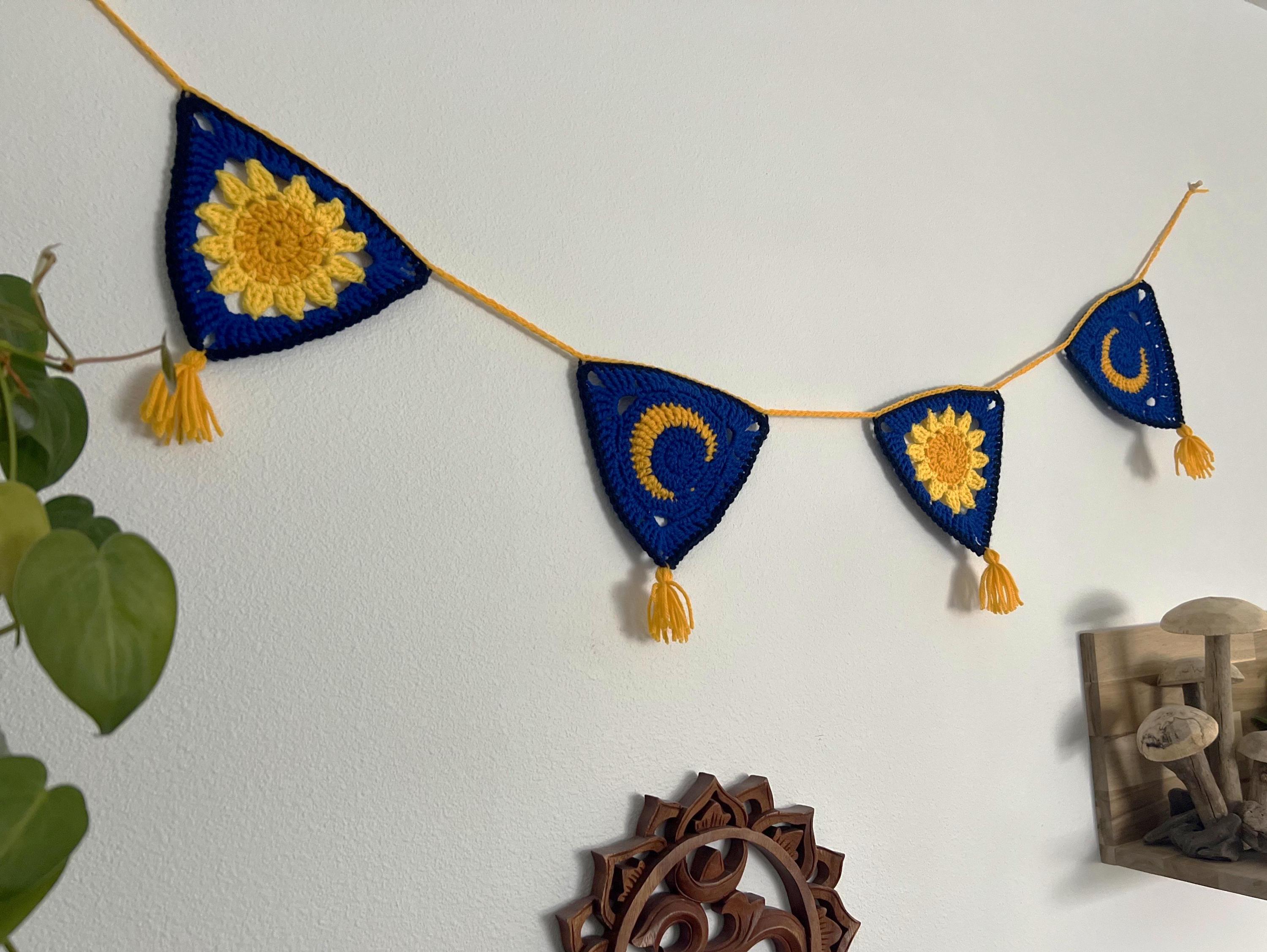 Pattern PDF Crochet Sun & Moon Bunting - Etsy