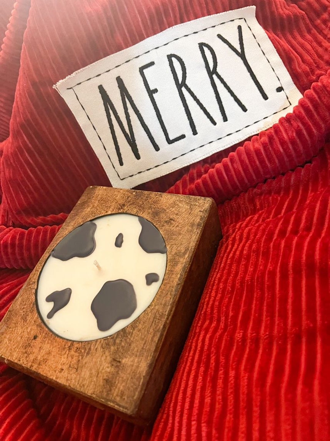 MINI MOOS Cow Print Cheese Mold Candles - Etsy