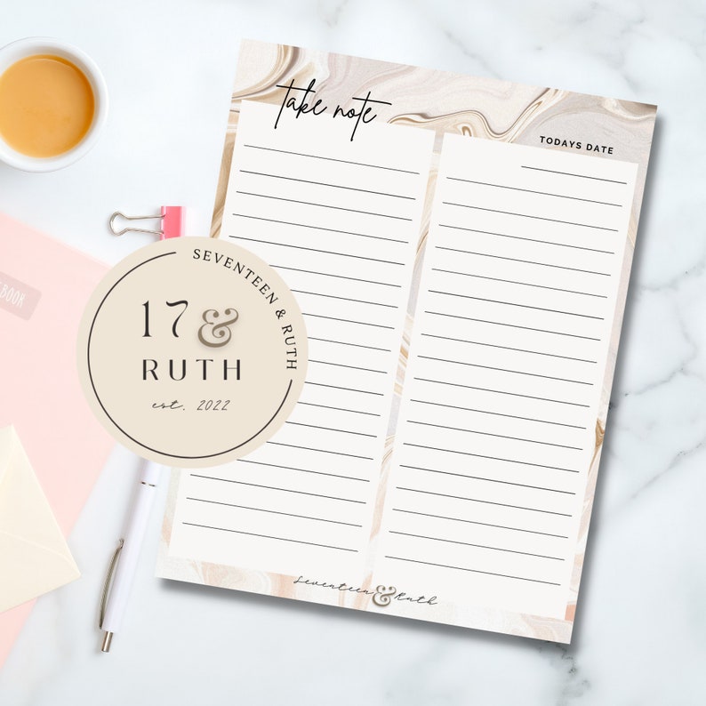 Printable To-do List - Take Note - Etsy
