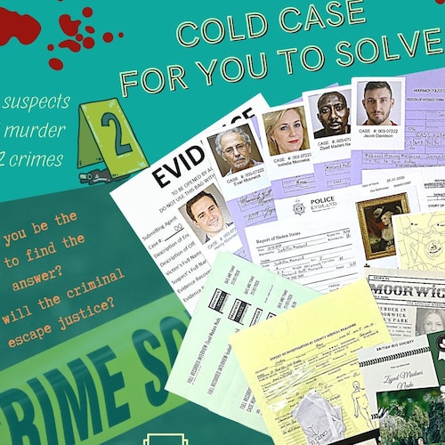 Printable Murder Mystery Game Unsolved Cold Case Files Cold - Etsy