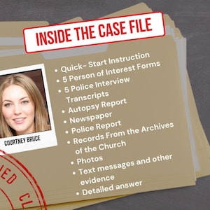 Printable Cold Case File - Unsolved Murder Mystery Party Game ...