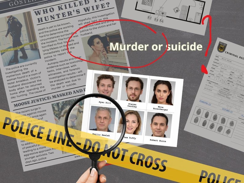 Cold Case Murder Mystery Game – Printable Detective Adventure (digital ...