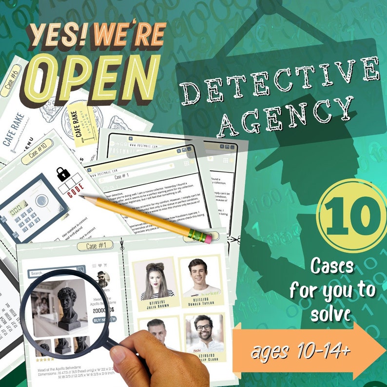 Printable Detective Game for Kids Party Mystery - Etsy