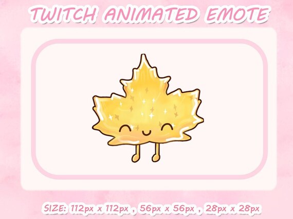 Animated Leaf Emote for Twitch Discord Chat and Streaming - Etsy