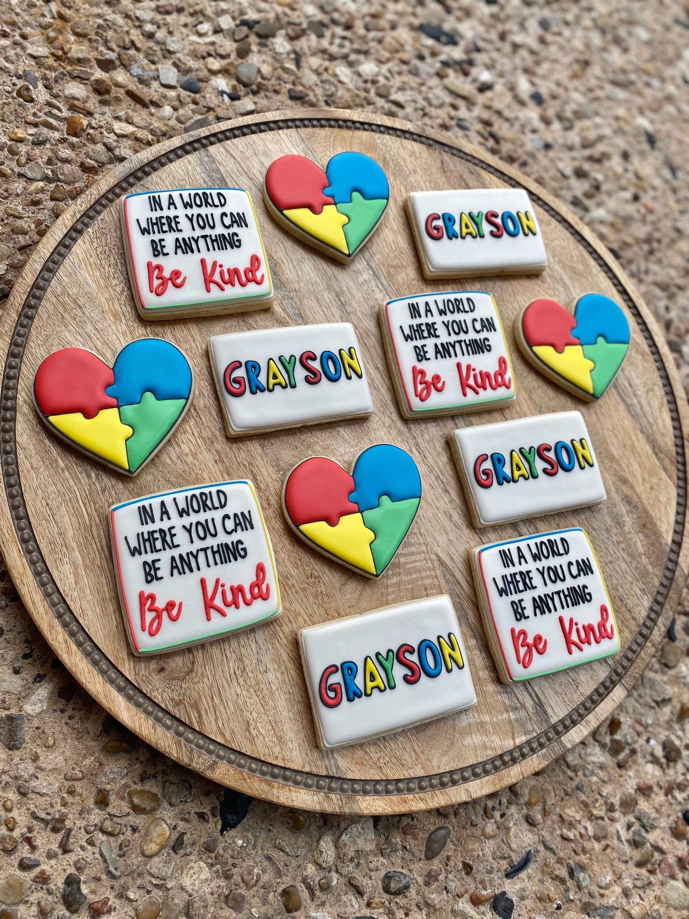 Autism Awareness Be Kind Cookies - Etsy