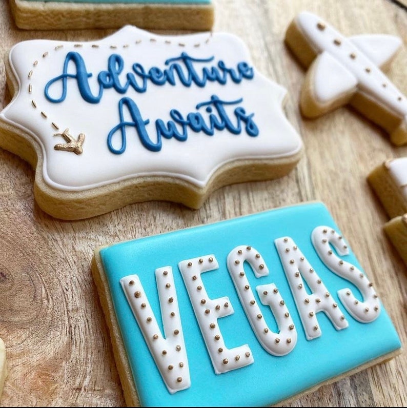 Adventure Awaits | Travel Cookies - Etsy